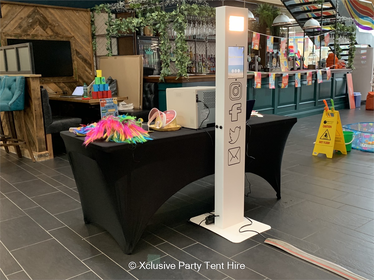 Selfie Pod, Backdrop and Prints - Marquee Party Tent And Gazebo Marquee ...